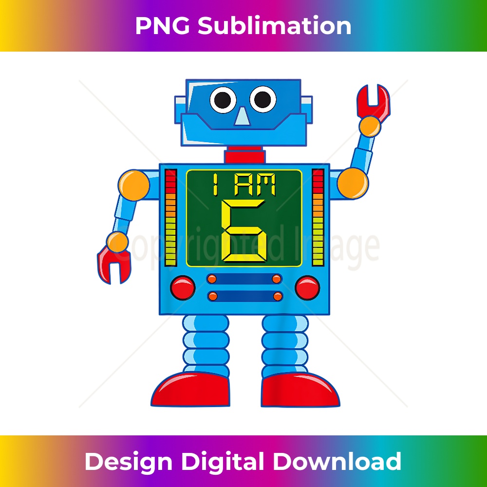 Attention. I am 6 years 6th birthday robot mechanics - Subli - Inspire ...