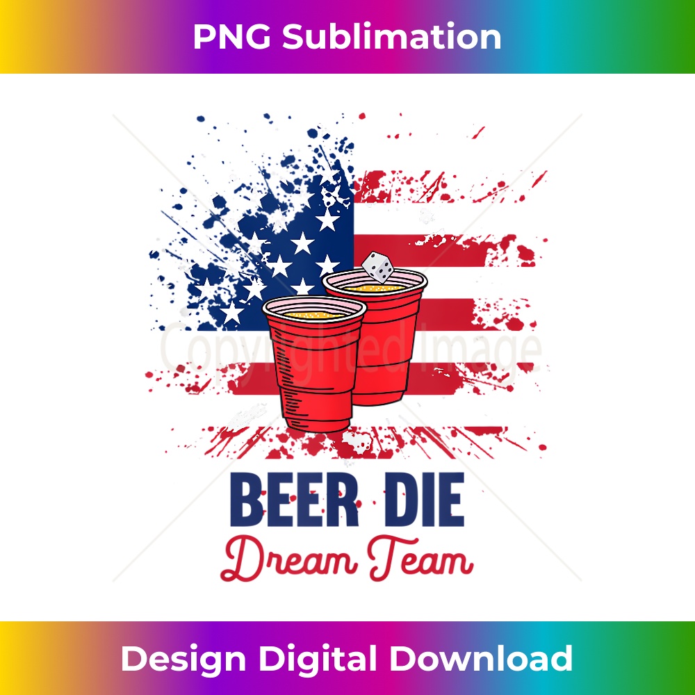Beer Die USA Flag Team Cool Beer Dice Shooter Table Game - | Inspire Uplift
