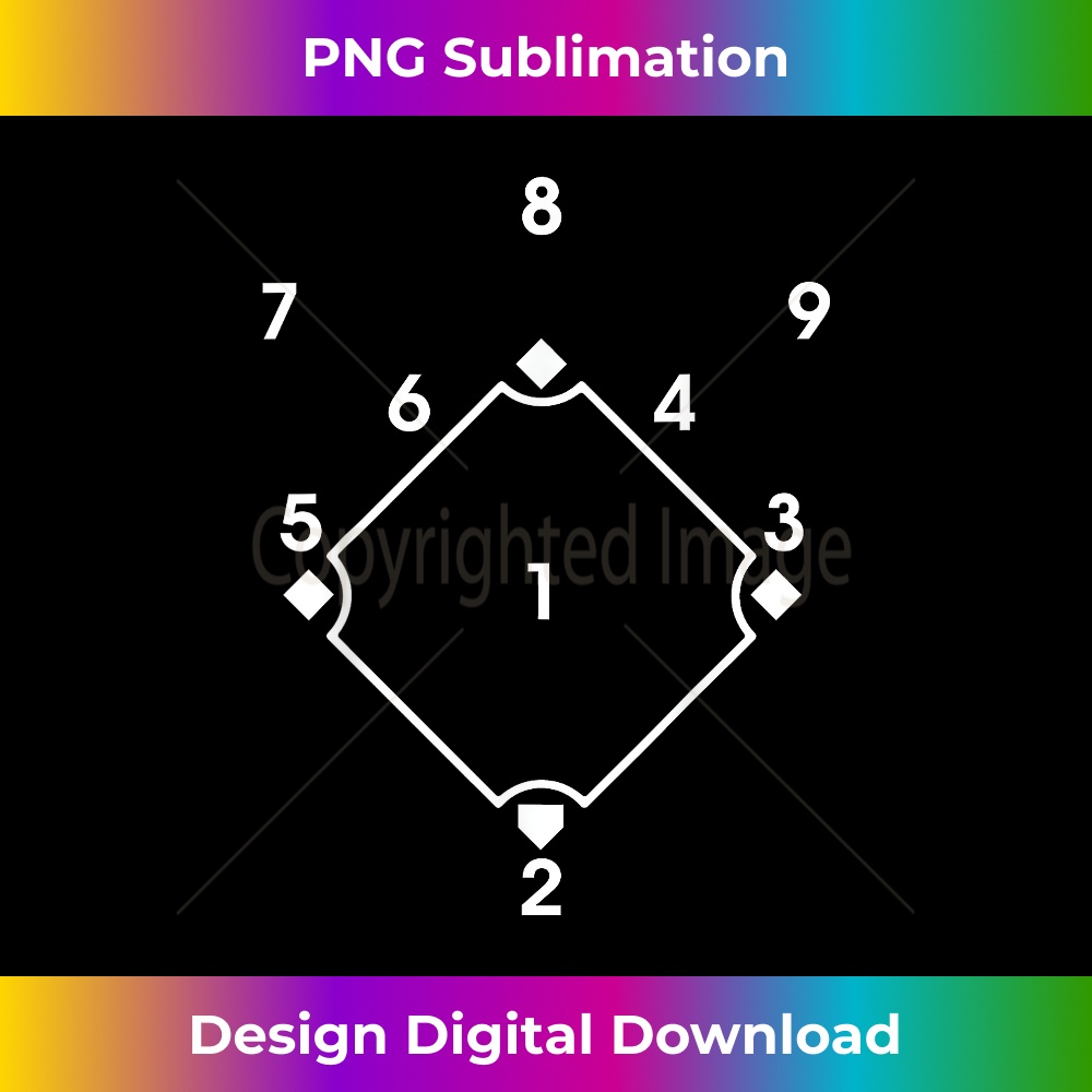 Baseball Softball Scorecard Scorekeeper Position Numbers - V | Inspire ...