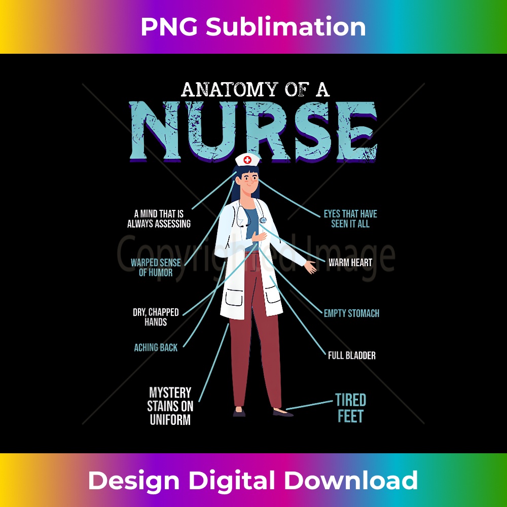 Anatomy Of A Nurse Scrub Nurse - Edgy Sublimation Digital Fi | Inspire ...