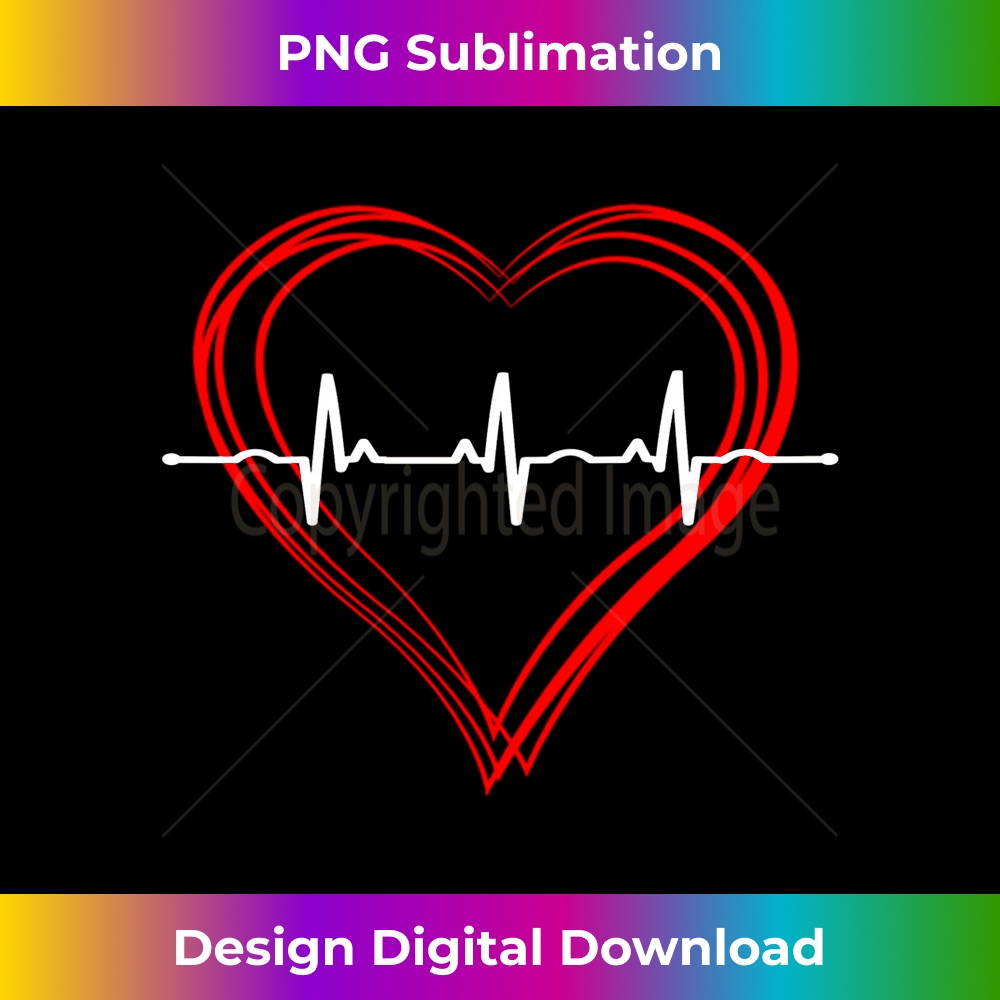 Nurse EKG Heartbeat Love Cardiogram Hollow ECG Heart Pulse - | Inspire Uplift