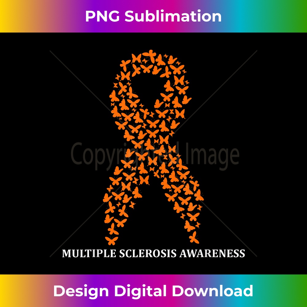 Multiple Sclerosis Awareness A Orange Ribbon On MS Day - Del | Inspire Uplift