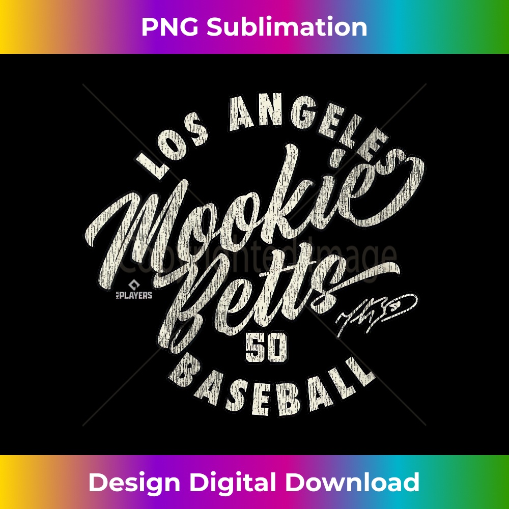 Mookie Betts Los Angeles Baseball Vintage Cursive MLBPA - Ec | Inspire ...