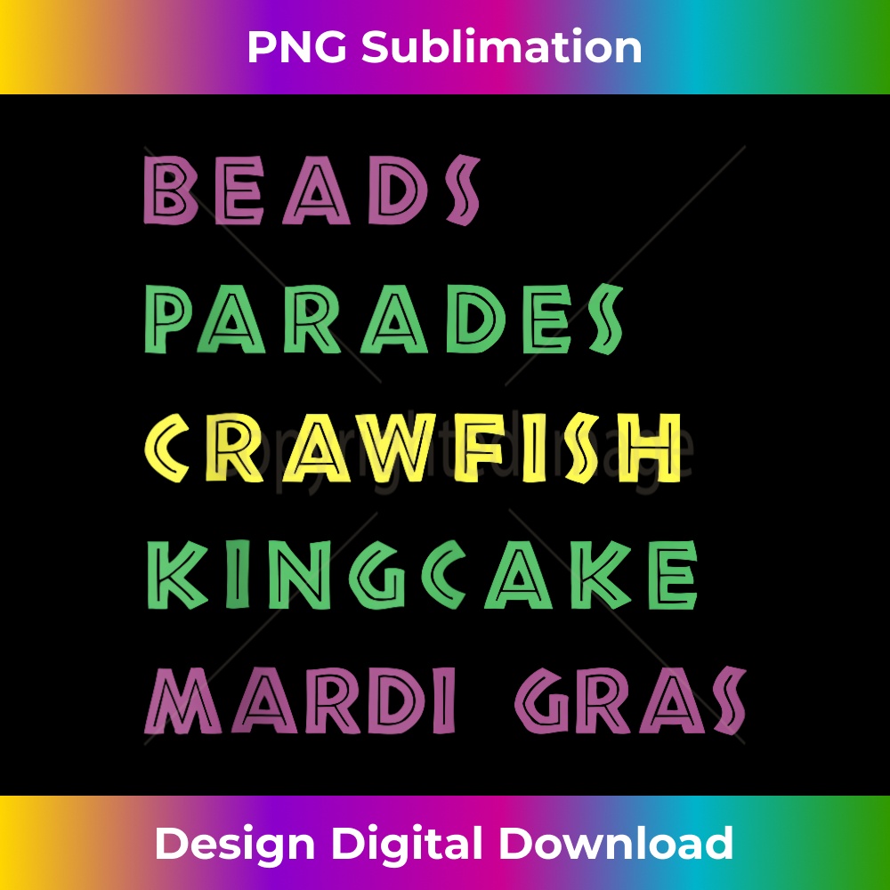 Beads Parades King Cake Crawfish Mardi Gras Funny Carnival - | Inspire ...