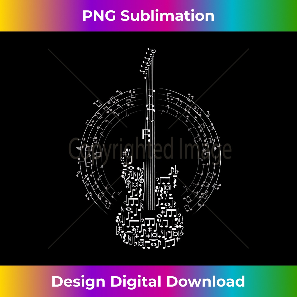 Guitar of Musical Notes Music - Timeless PNG Sublimation Dow | Inspire ...