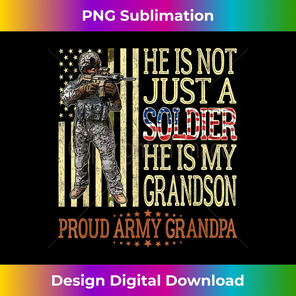 Mens My Grandson Is A Soldier Proud Army Grandpa Grandfather | Inspire ...