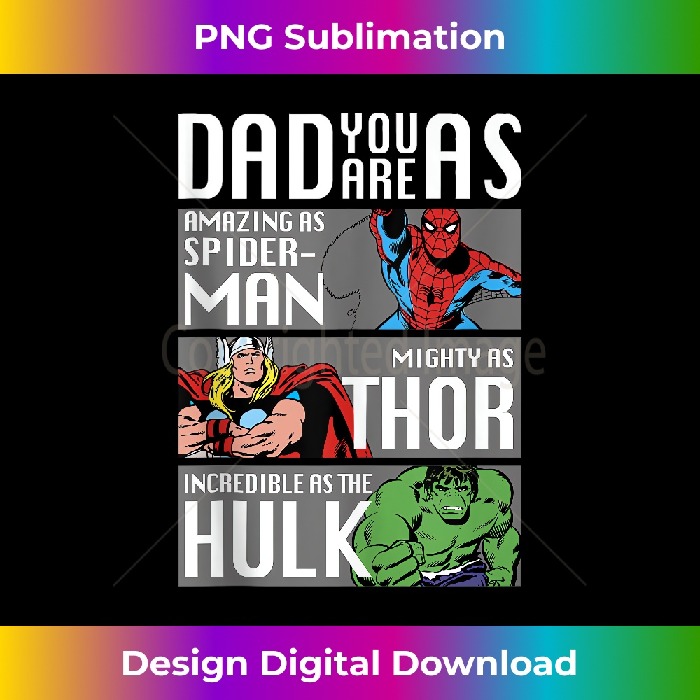 Marvel Spider-Man Thor Hulk Dad You Are As Panels - Classic | Inspire ...