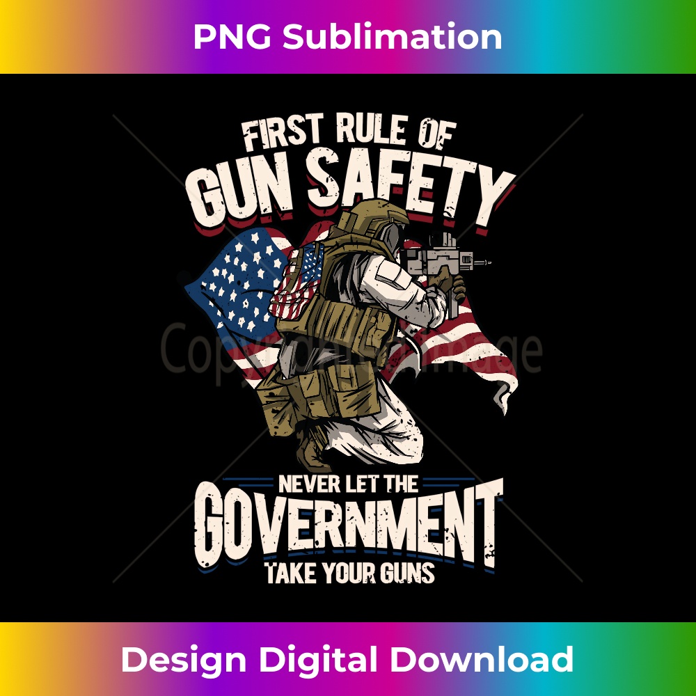 First Rule Of Gun Safety, US Flag For A Patriotic Gun Lover | Inspire ...