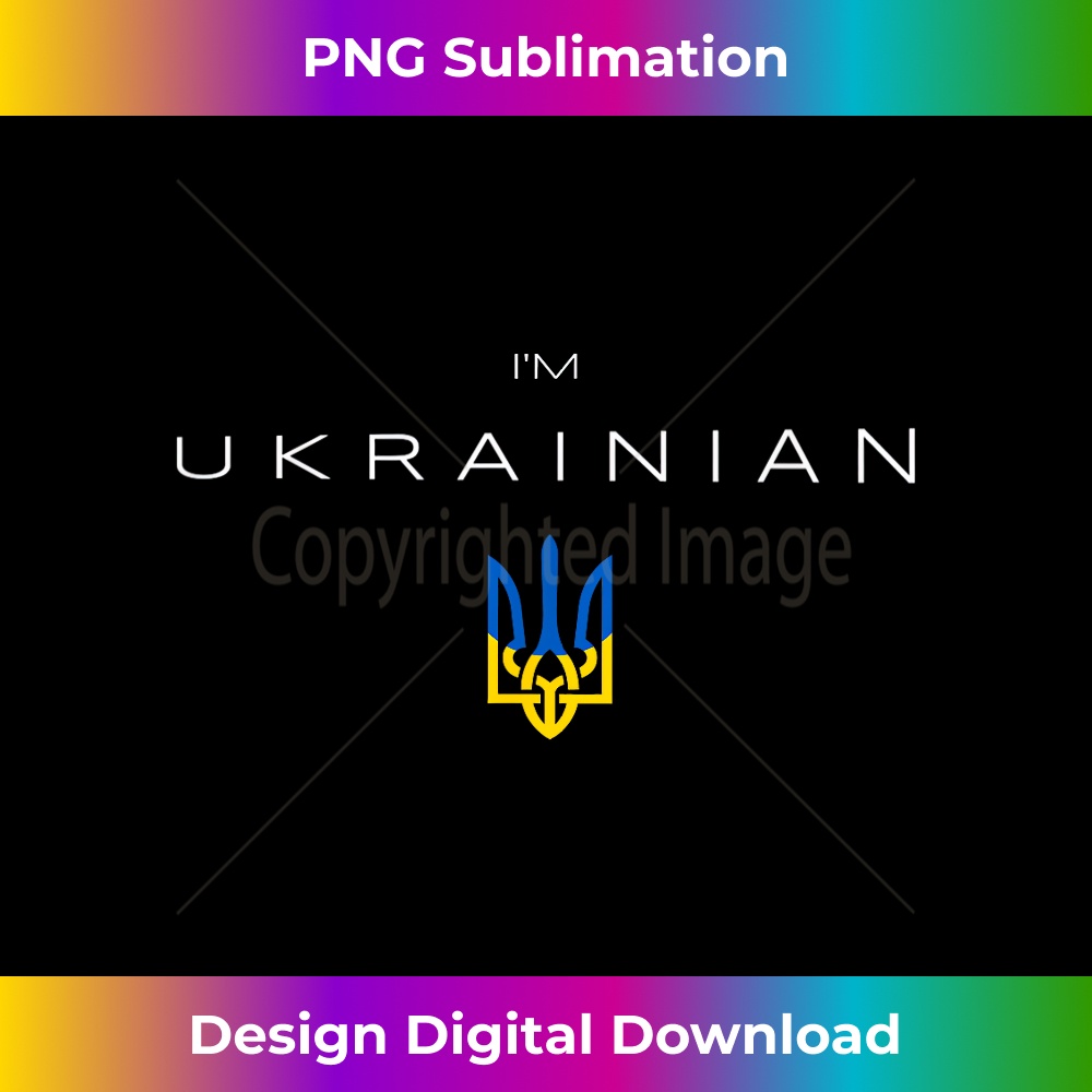 I am Ukrainian - I am from Ukraine Trident flag - Sleek Subl - Inspire ...