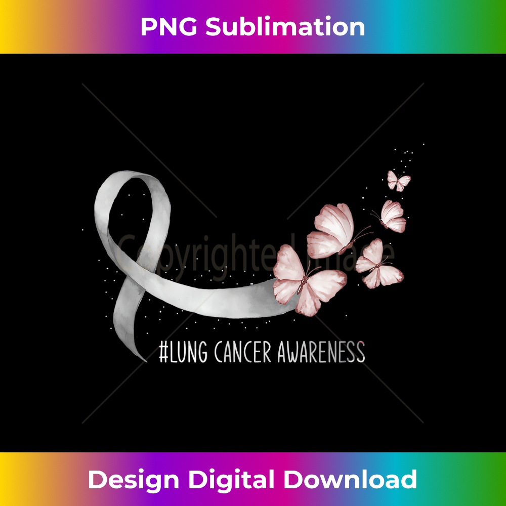 Butterfly White Ribbon Lung Cancer Awareness - Contemporary | Inspire ...