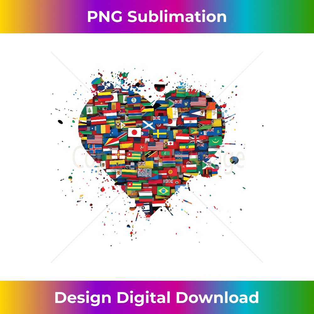 Flags Of The Countries Of The World International Heart - In | Inspire ...
