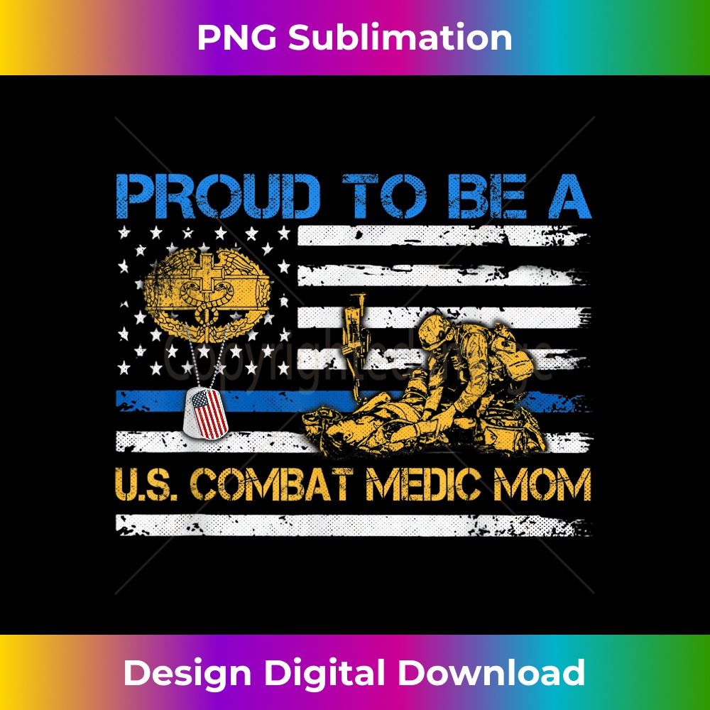 US Army Proud Combat Medic Mom Veteran Medical Military Flag | Inspire ...