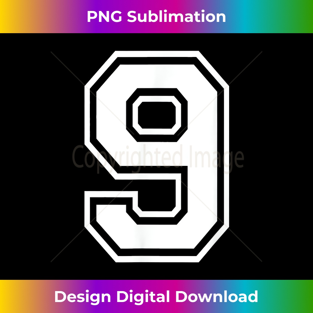 Number 9 Birthday Varsity Sports Team Jersey - Classic Subli | Inspire ...