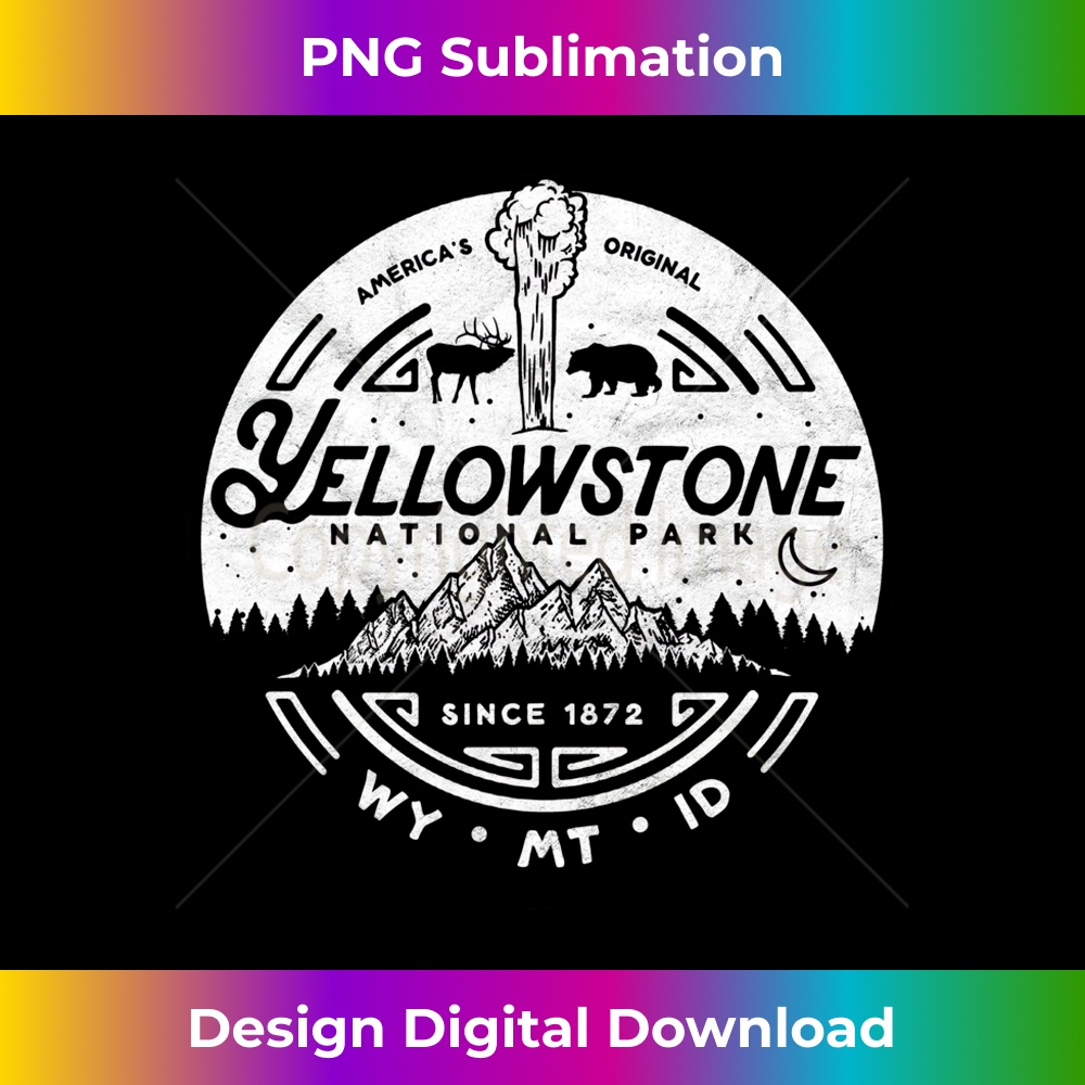 Yellowstone National Park Minimalist Retro Seal Badge - Urba | Inspire ...