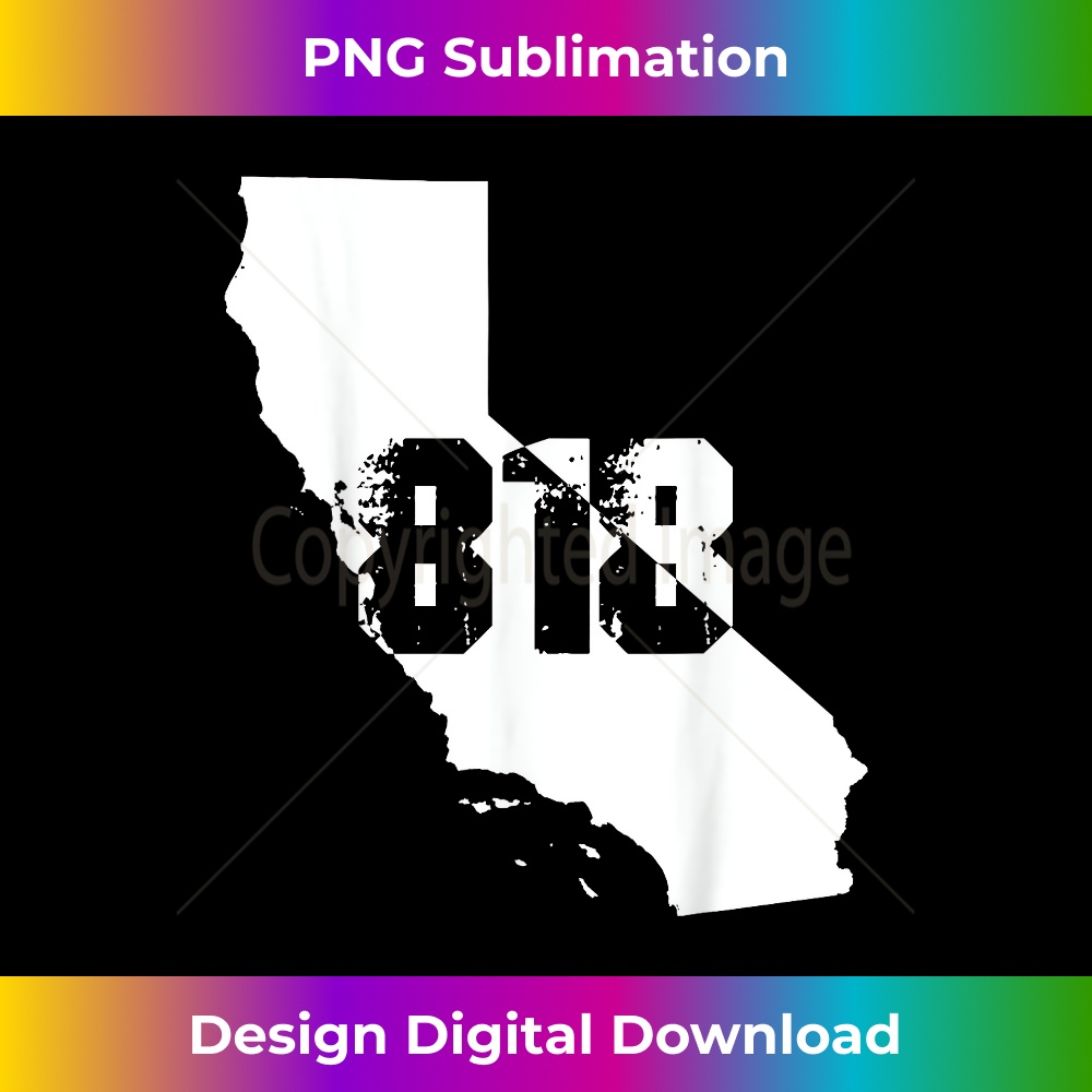 Los Angeles California 818 Area Code - Luxe Sublimation PNG | Inspire ...