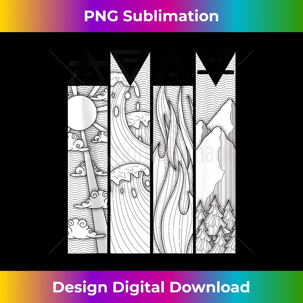 Air Fire Water Earth Four Elements Greek Triangle Symbols - - Inspire ...