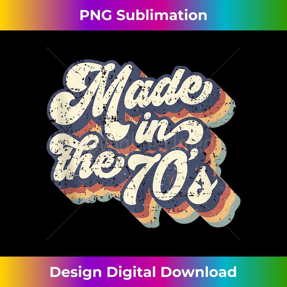 Retro Vintage Made In The 70's 1970s Born Birthday Day - Cra | Inspire ...