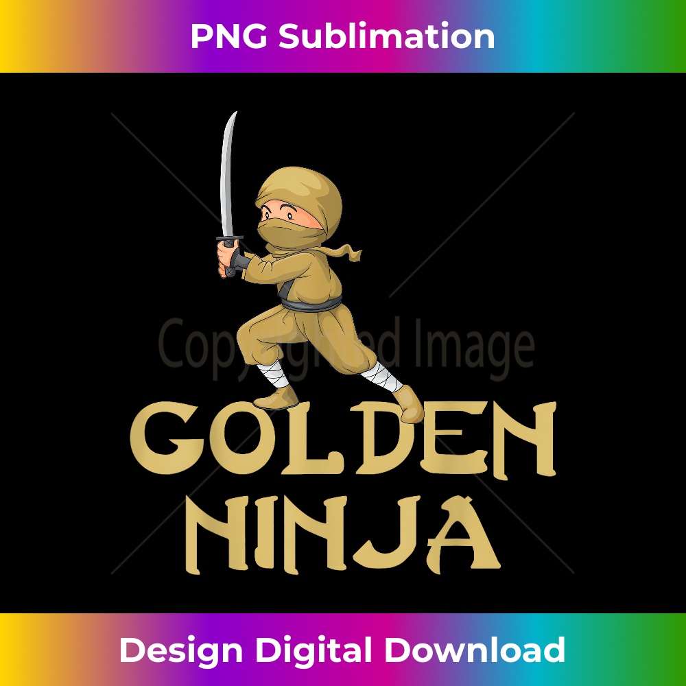 Golden Ninja - Gold Ninja - Perfekt for Kid - Luxe Sublimati | Inspire ...
