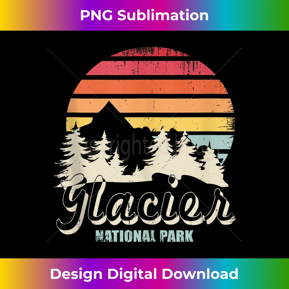 Retro 80s National Park Glacier National Park - Sublimation- | Inspire ...