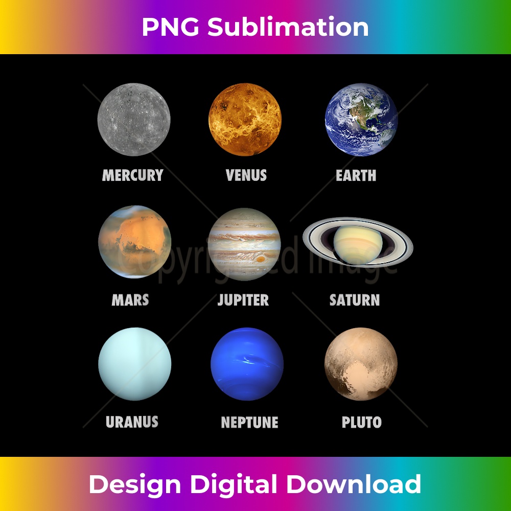 Planets of The Solar System - Chic Sublimation Digital Downl | Inspire ...