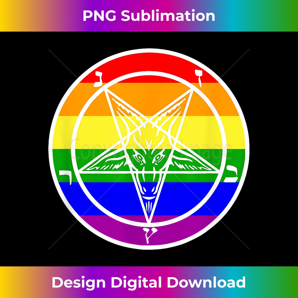 LGBTQ Satanic Devil Pentagram Rainbow flag Gay Pride FLag - | Inspire Uplift