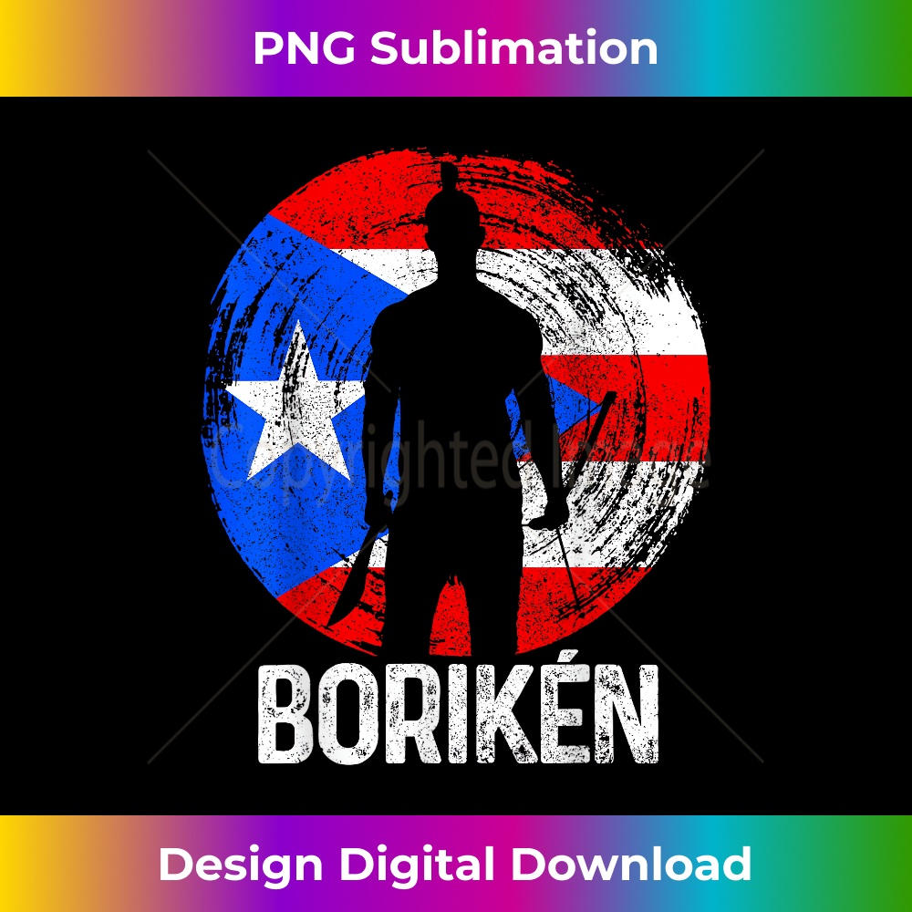 Boriken Taino Warrior Vintage Sun Puerto Rico Flag Boricua - - Inspire ...