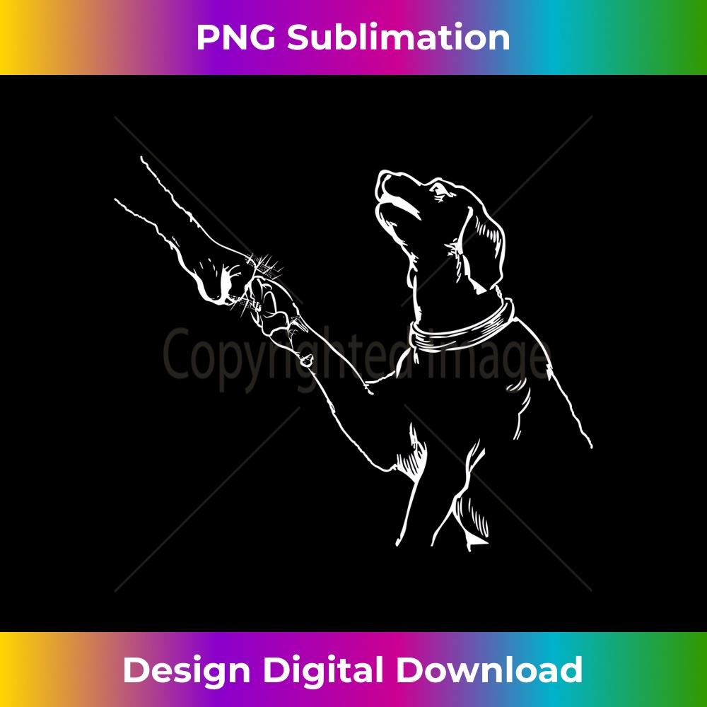Dog And People Punch Hand Dog Friendship Fist Bump Dog's Paw | Inspire ...