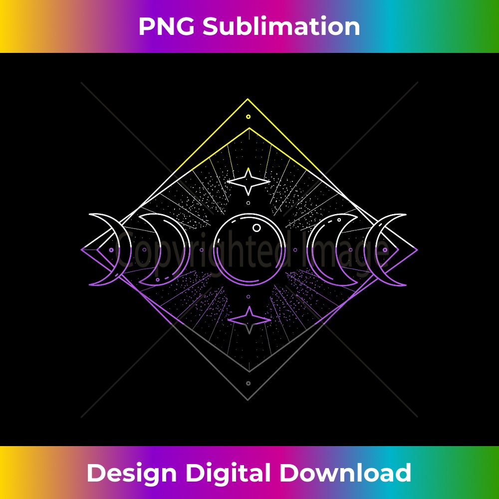Nonbinary Moon Phase Nonbinary Pride LGBT Nonbinary Flag - A | Inspire ...