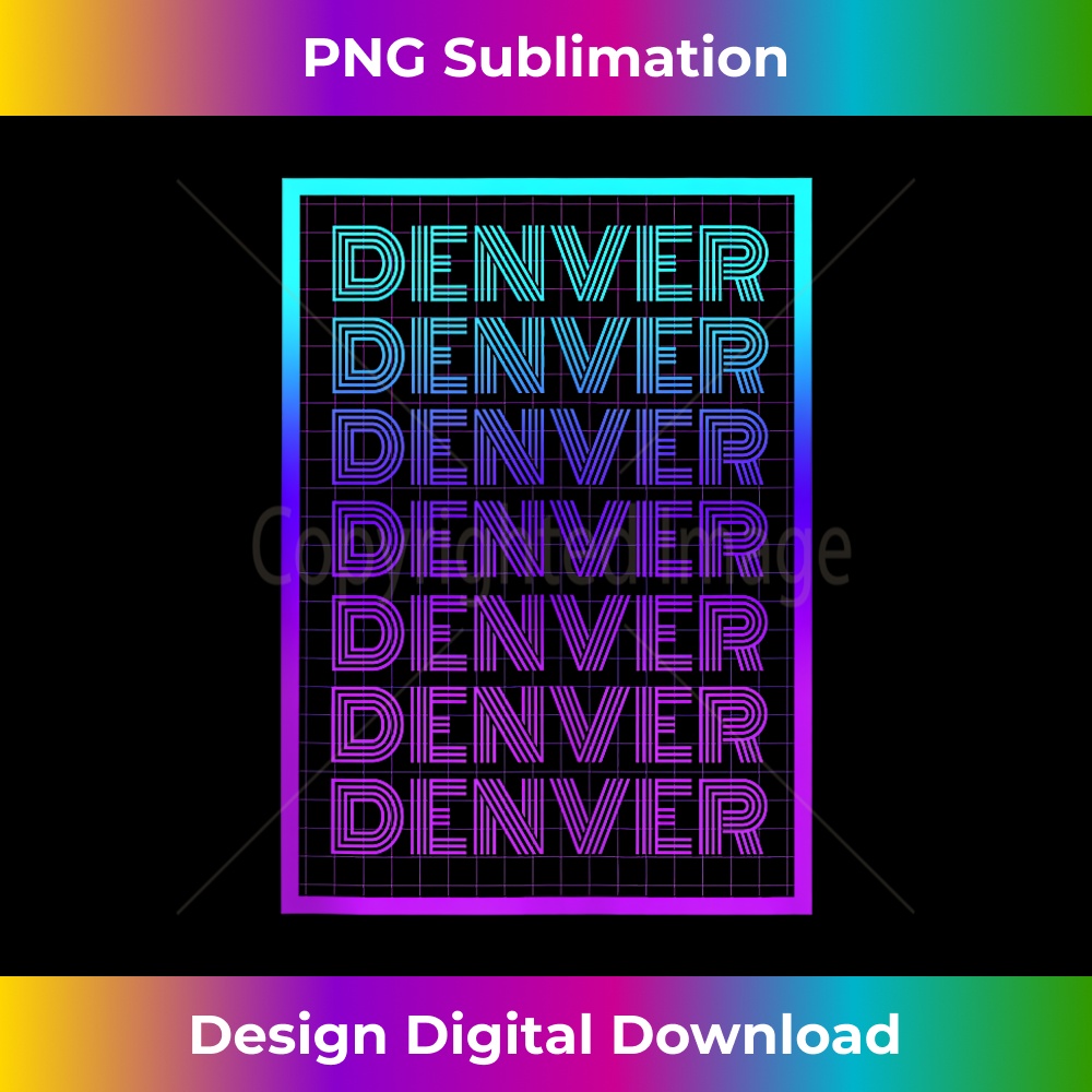 Denver Colorado Vintage Retro Denver City - Sophisticated PN | Inspire ...