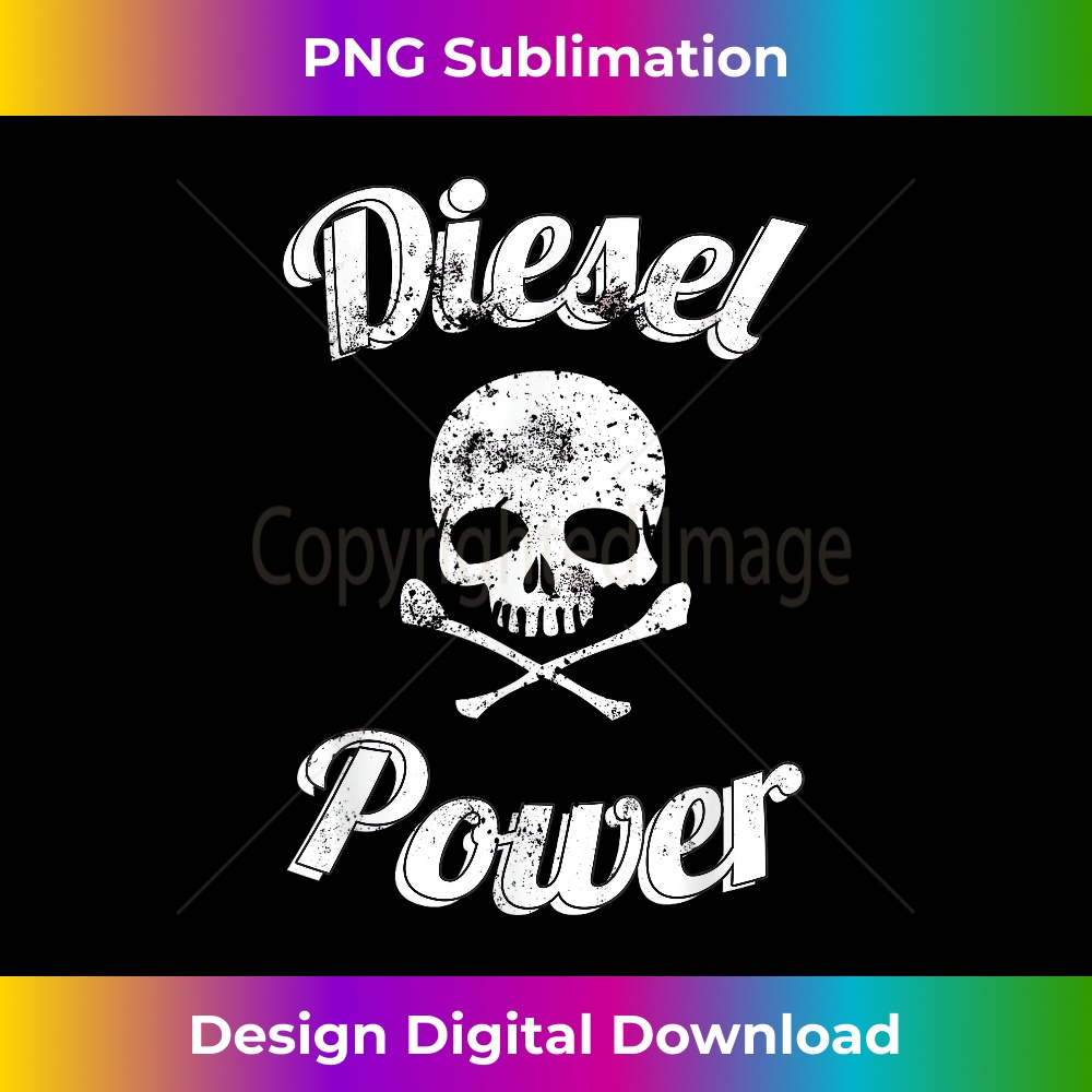 Funny Diesel Power Skull Turbo Diesels Trucks Roll Coal - Sl | Inspire Uplift