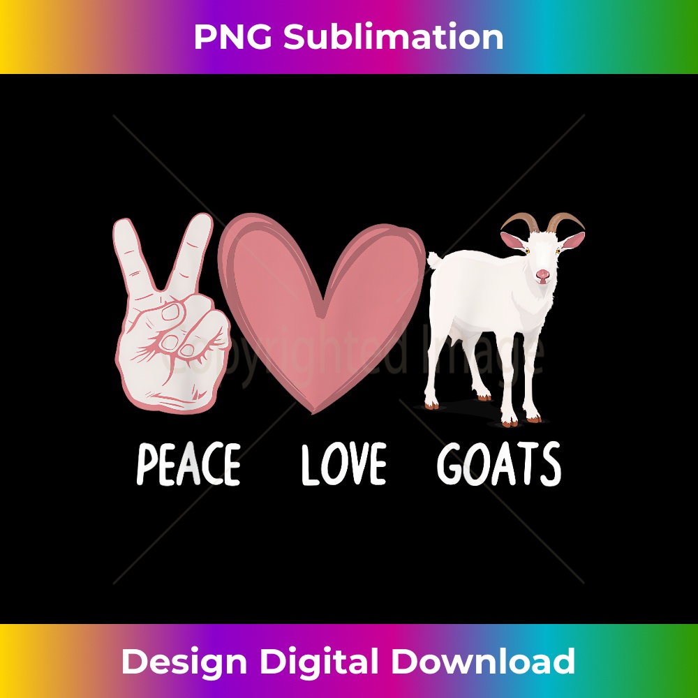 Cool Peace Love Goats Art For Girls Goat Animal Lover - Besp | Inspire ...