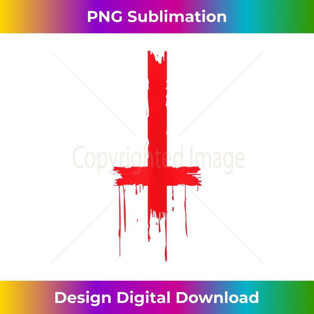 Upside Down Inverted Cross - Eco-Friendly Sublimation PNG Do - Inspire ...
