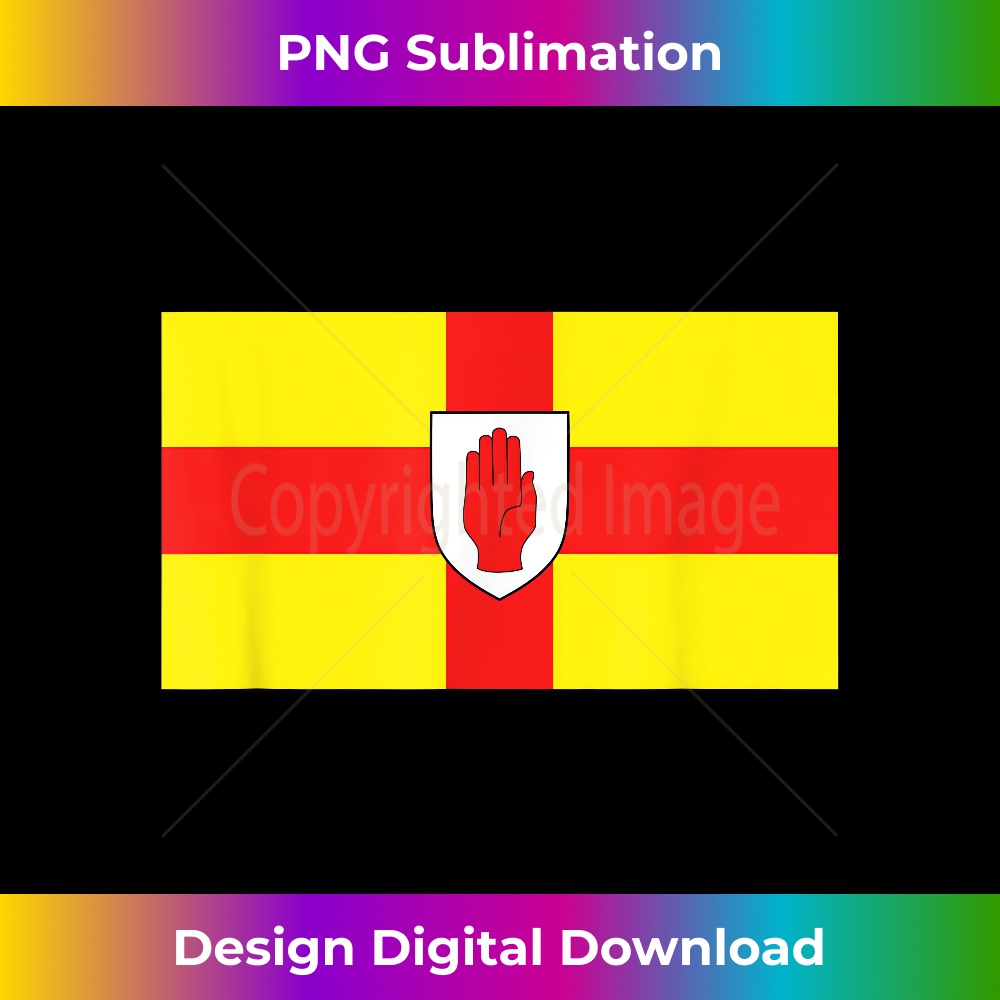 Flag of Ulster, Red Hand Flag - Eco-Friendly Sublimation PNG - Inspire ...