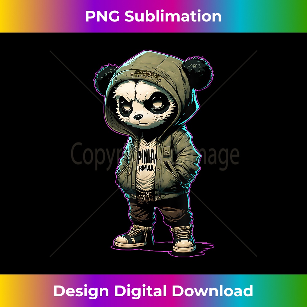 Cool Panda Graffiti Manga Anime Character Distressed - Delux | Inspire ...