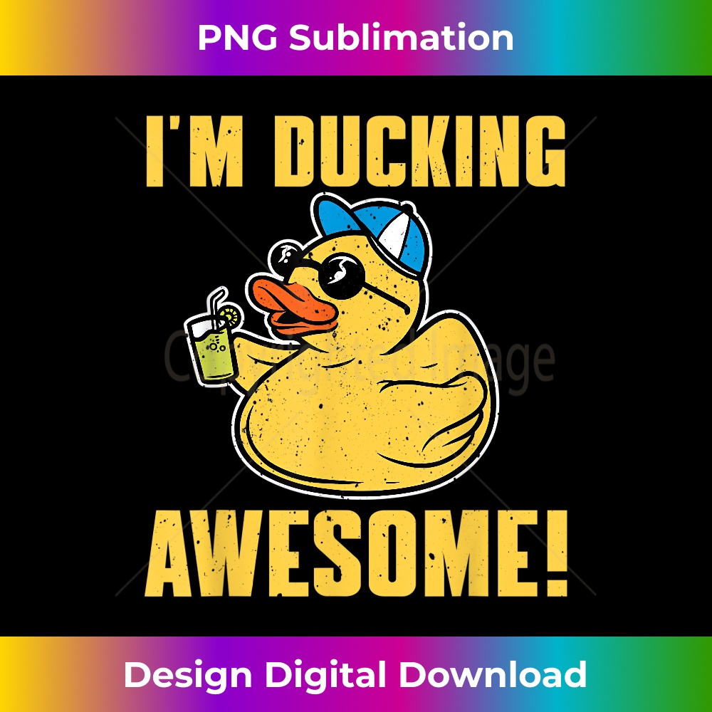 Funny Rubber Ducky Saying I'm Ducking Awesome Duckie - Craft | Inspire Uplift