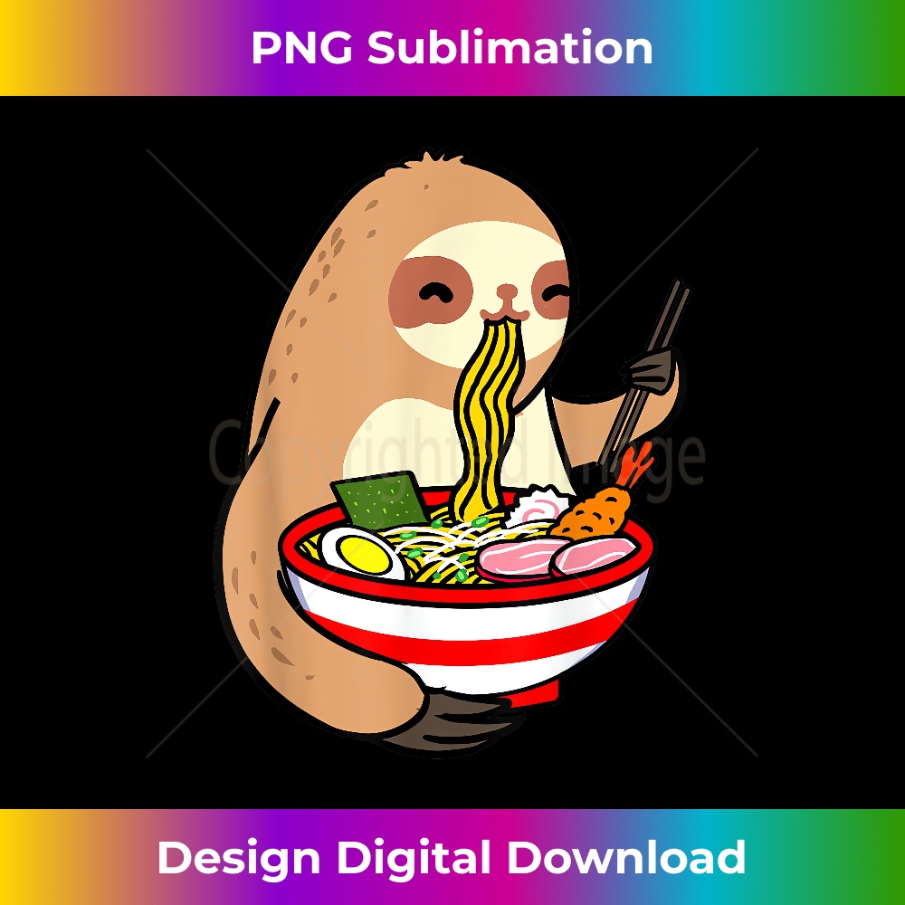 Kawaii Sloth Ramen Noodle - Bespoke Sublimation Digital File - Inspire ...