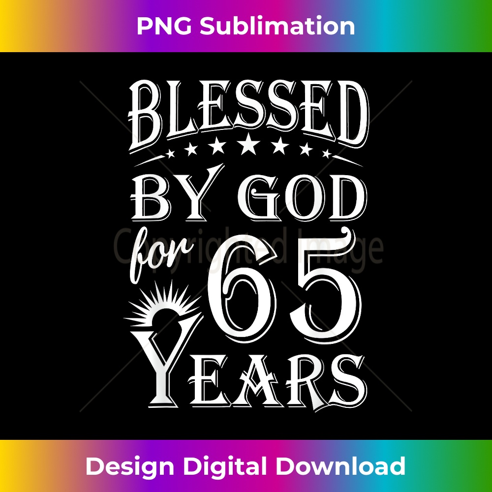 Vintage Blessed by God for 65 years Happy 65th Birthday - So | Inspire ...