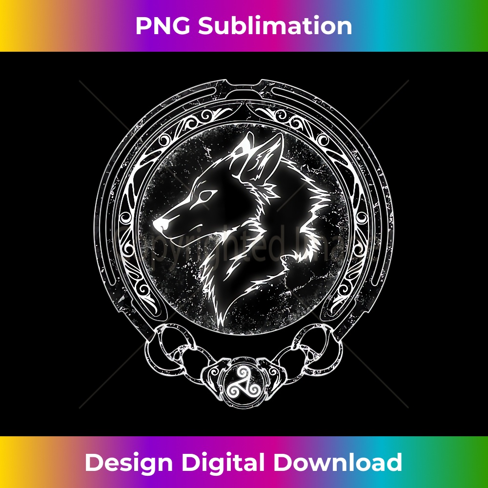 Viking Fenrir Fenris Wolf Celtic Triskelion Symbol - Sleek S | Inspire ...