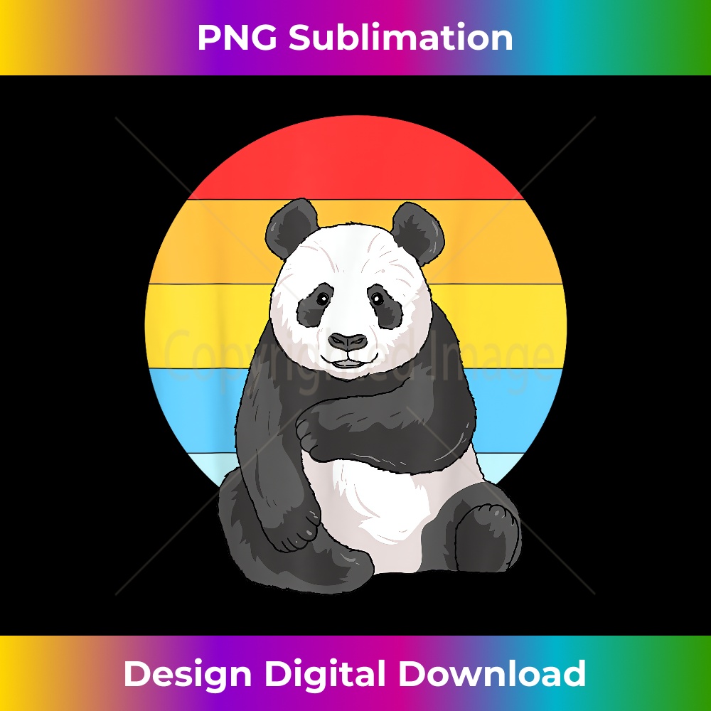 Retro Sunset Panda for Vintage Panda - Deluxe PNG Sublimati | Inspire ...