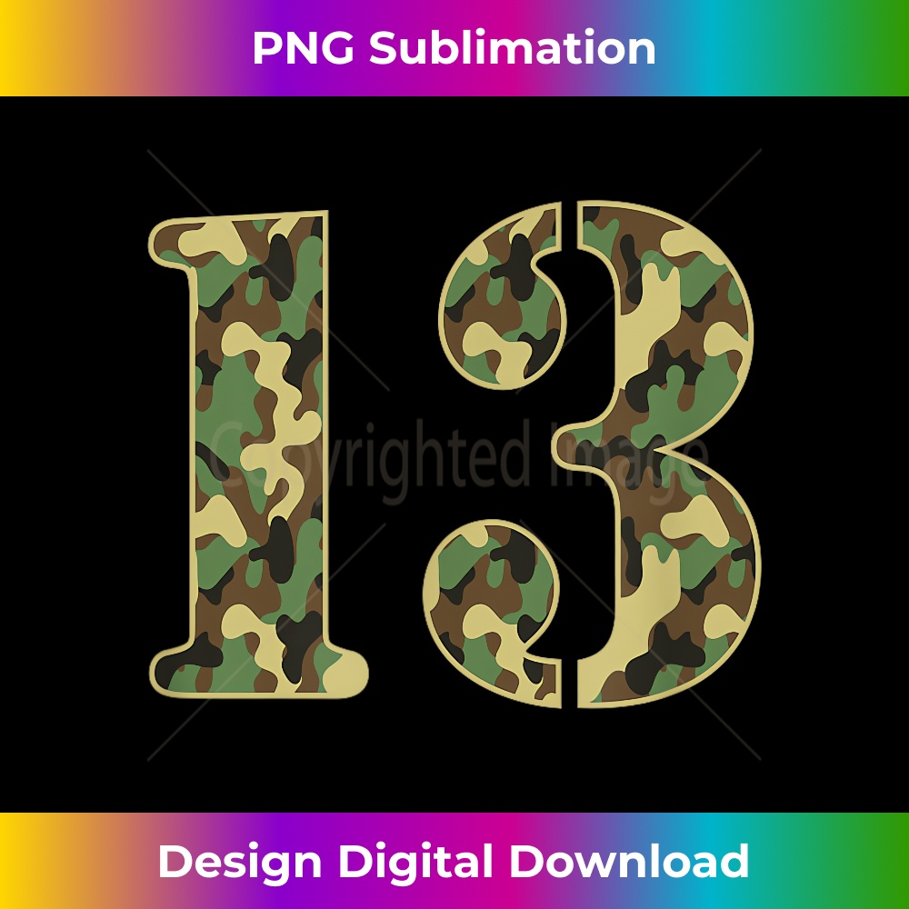 13th Birthday Soldier 13 Year Old Military Themed Camo - Chi - Inspire ...