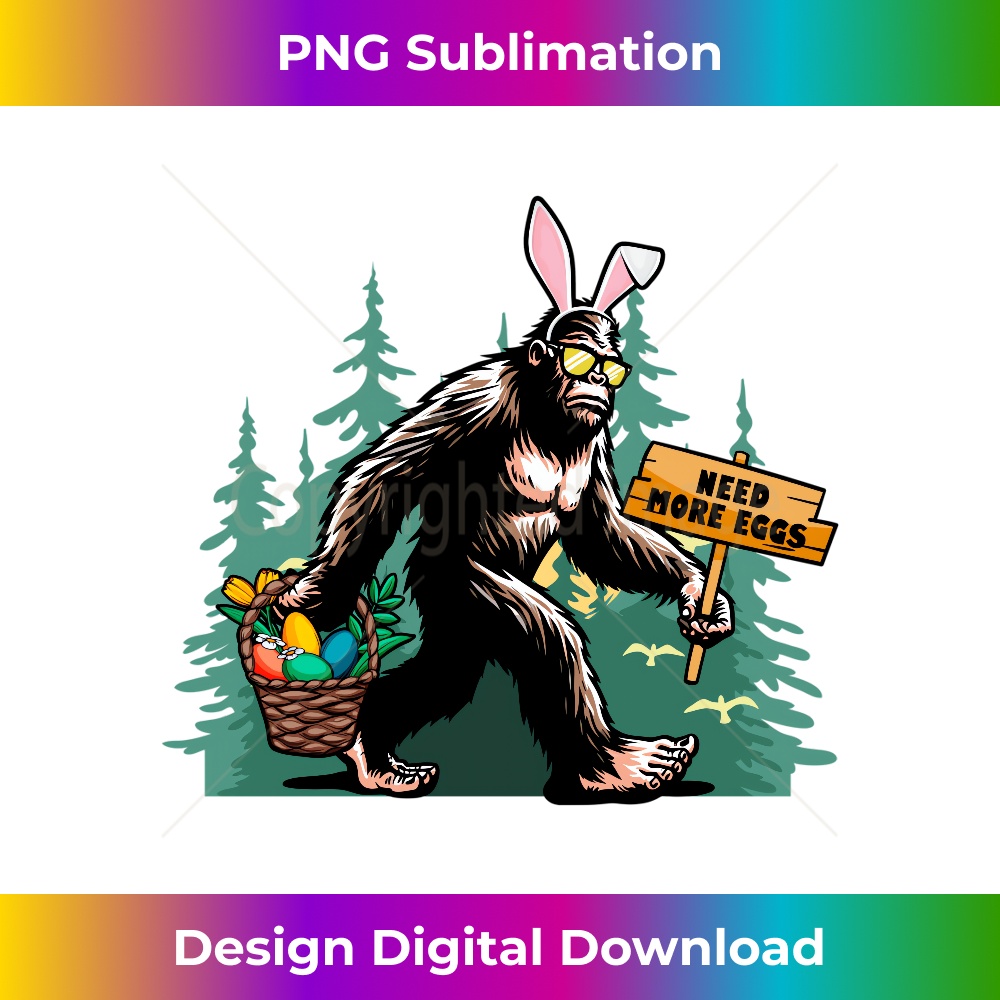 Easter Bigfoot Bunny Ears Egg Basket Easter Sasquatch - Time | Inspire ...