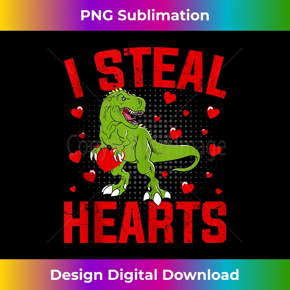 Valentine's Day I Steal Hearts T rex Design Dinosaur Lovers | Inspire ...