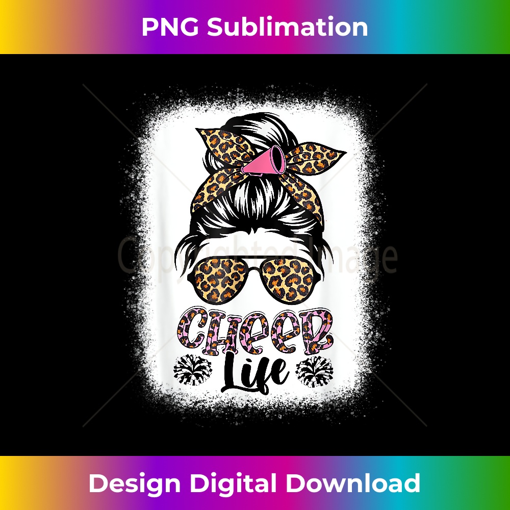 Bleacher Cheer Life Messy Bun Back To School Cheerleader - T | Inspire ...