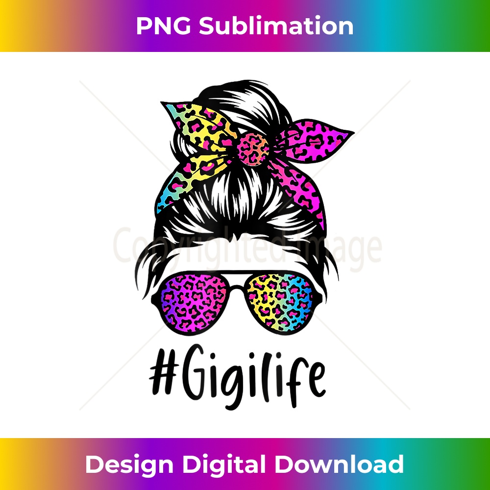 Classy Gigi life Messy Bun Rainbow Leopard Mother's Day - Lu | Inspire ...