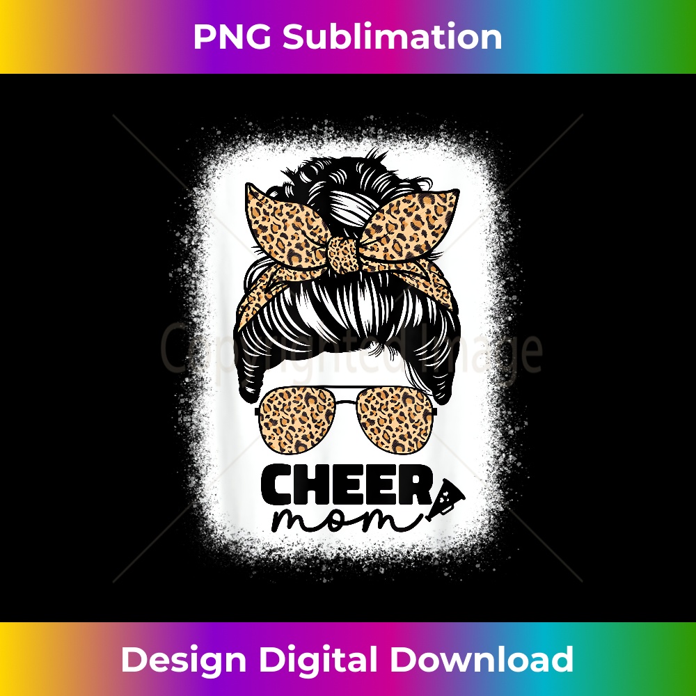 Cute Cheer Mom For Cheerleader Mom Leopard Messy Bun - Edgy | Inspire ...