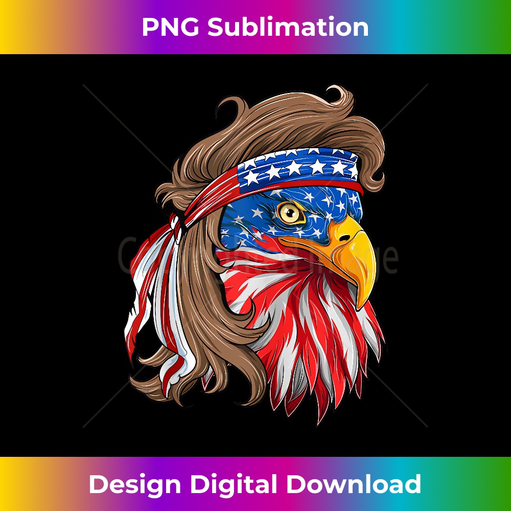 Eagle Mullet 4th Of July USA American Flag Merica - Vibrant - Inspire ...