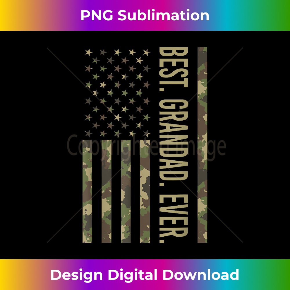 Mens Best Grandad Ever American Flag Camo Grandad Father's D | Inspire ...