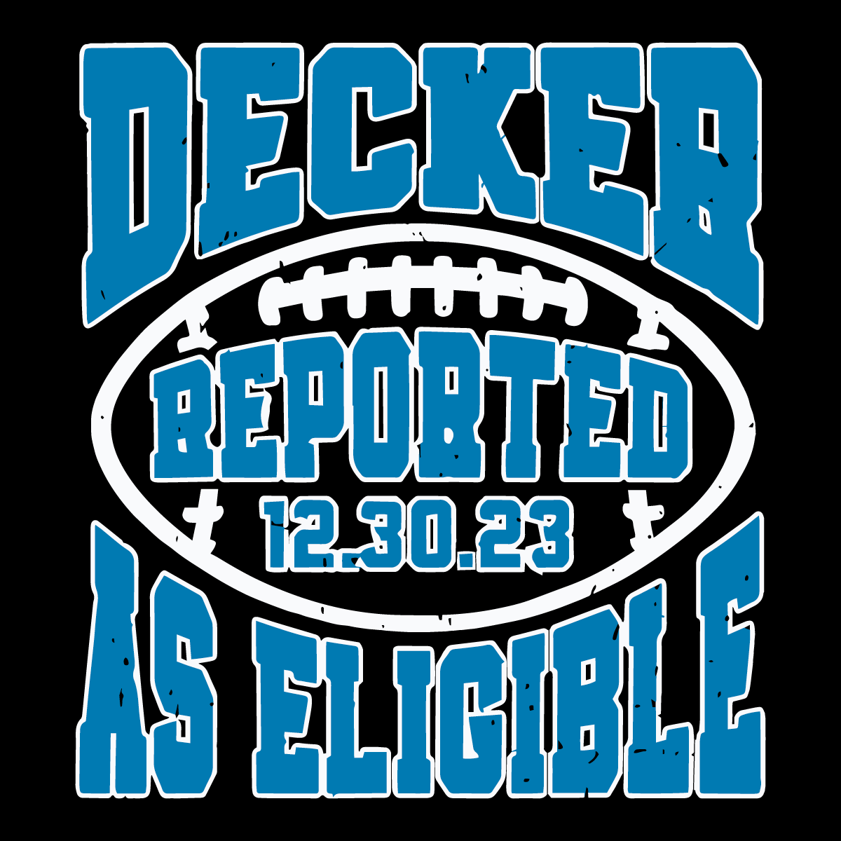 Decker Reported As Eligible Detroit SVG | Inspire Uplift