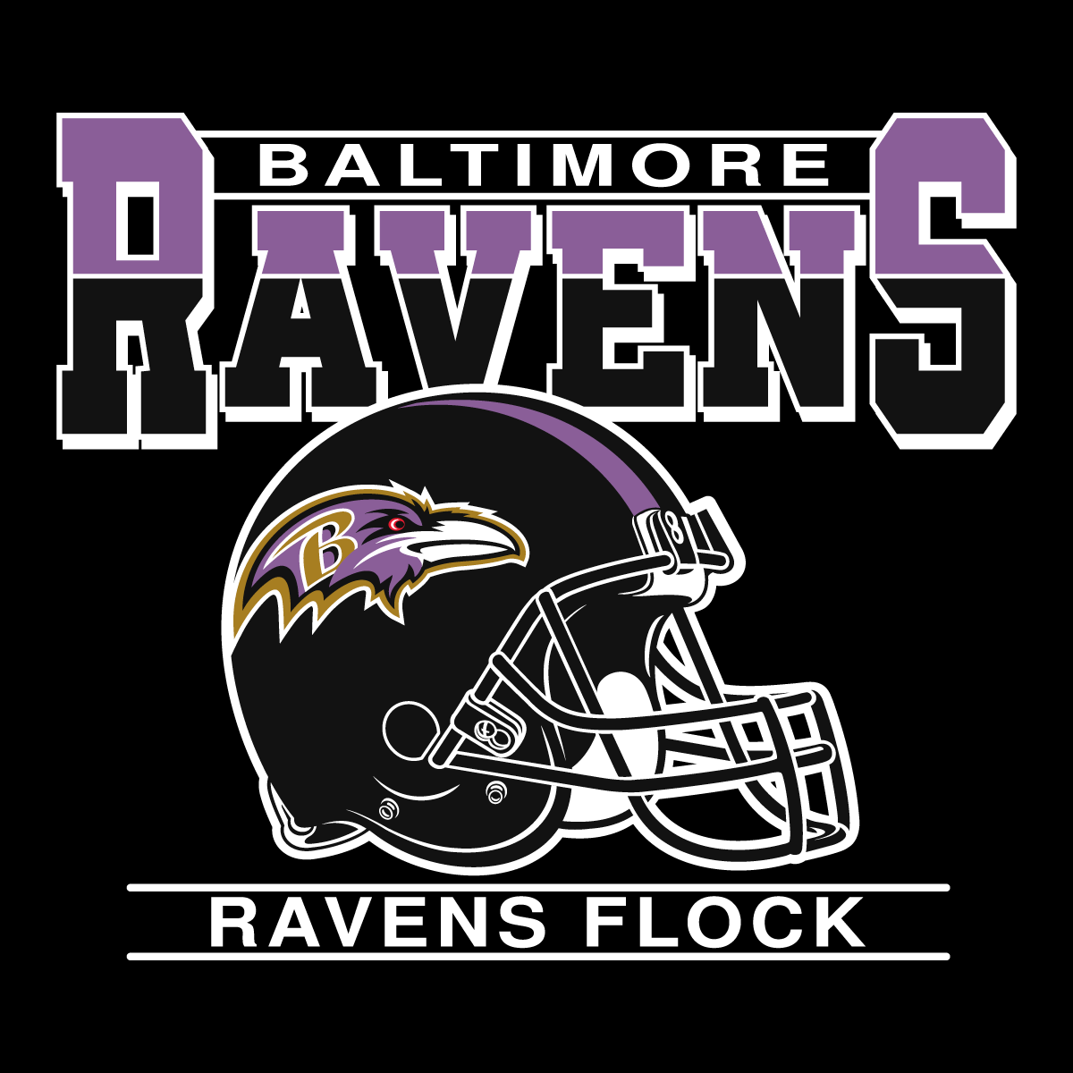 Baltimore Ravens Flock Helmet SVG Digital Download Untitled - Inspire ...