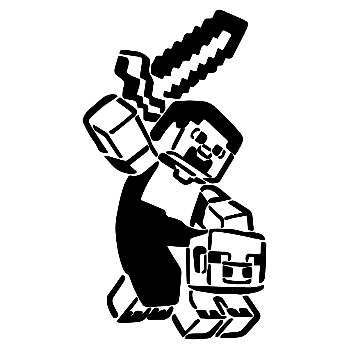 Minecraft Character SVG Minecraft Steve SVG Minecraft Game S - Inspire ...